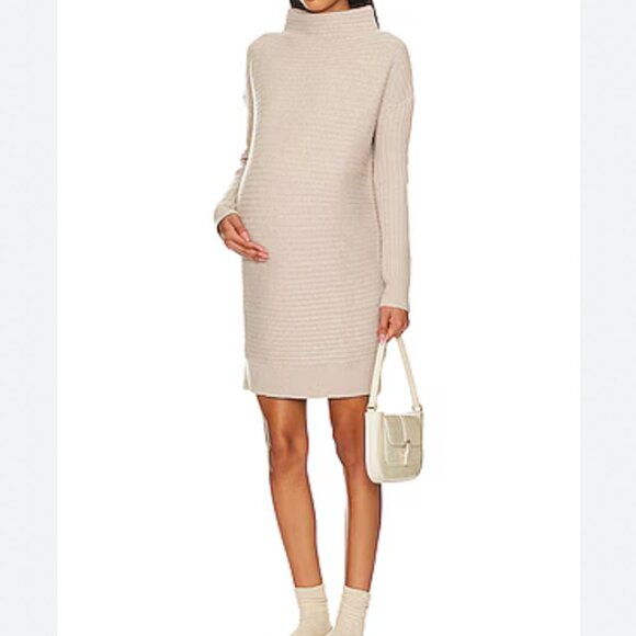 Hatch | Dresses | Elegant Cream Sweater Dress | Poshmark